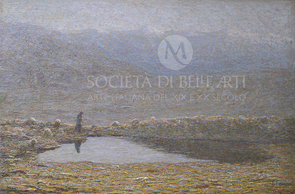 Emilio Longoni, Lago di Montagna - Solitudine - Società di Belle Arti